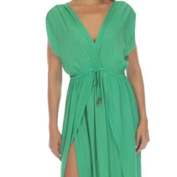 Raviya | Swim | Raviya Plus Size Front Slit Coverup Green | Poshmark